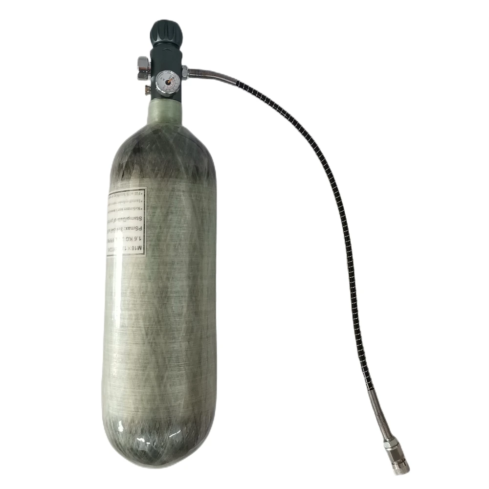 M18x1.5 PCP Tank Dual Gauge Charging Valve - 6000psi Adapter