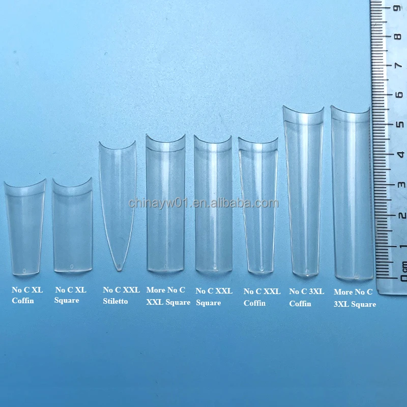 Private Label Pink Black Nail Tip Soft Gel Tips Extra Long