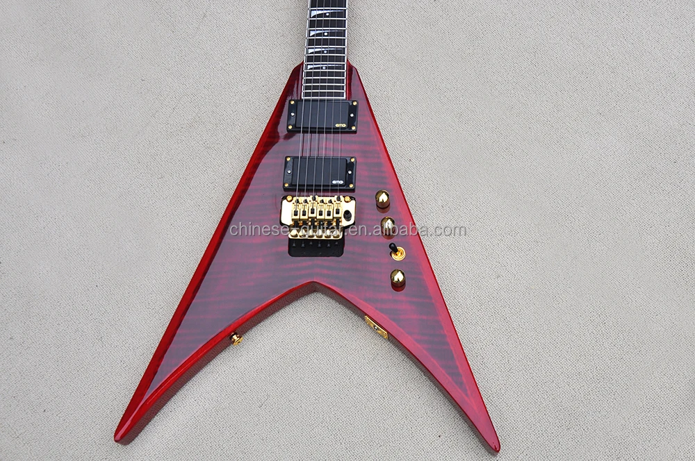 Flyoung Flying V Electric Guitar - Affordable 6-String Mahogany Model ...