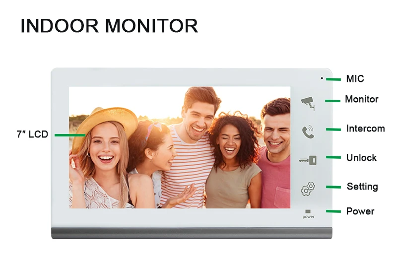 VIDEW 4 Wired Video Intercom System with RFID Unlock