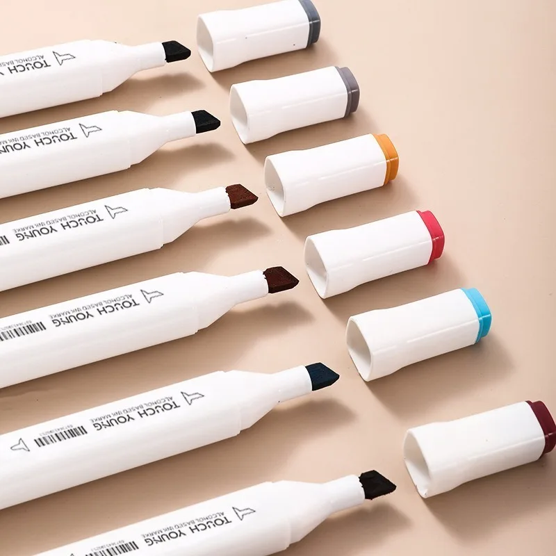Student White Rod Marker, a Double-ended Marker, Oily Painting Pen ...