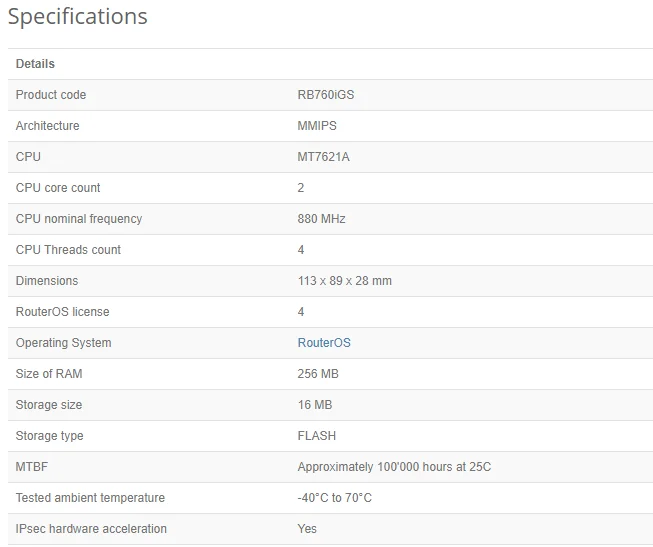 Mikrotik Rb760igs Hex S Five Port Gigabit Router Optical Port Poe Ros ...