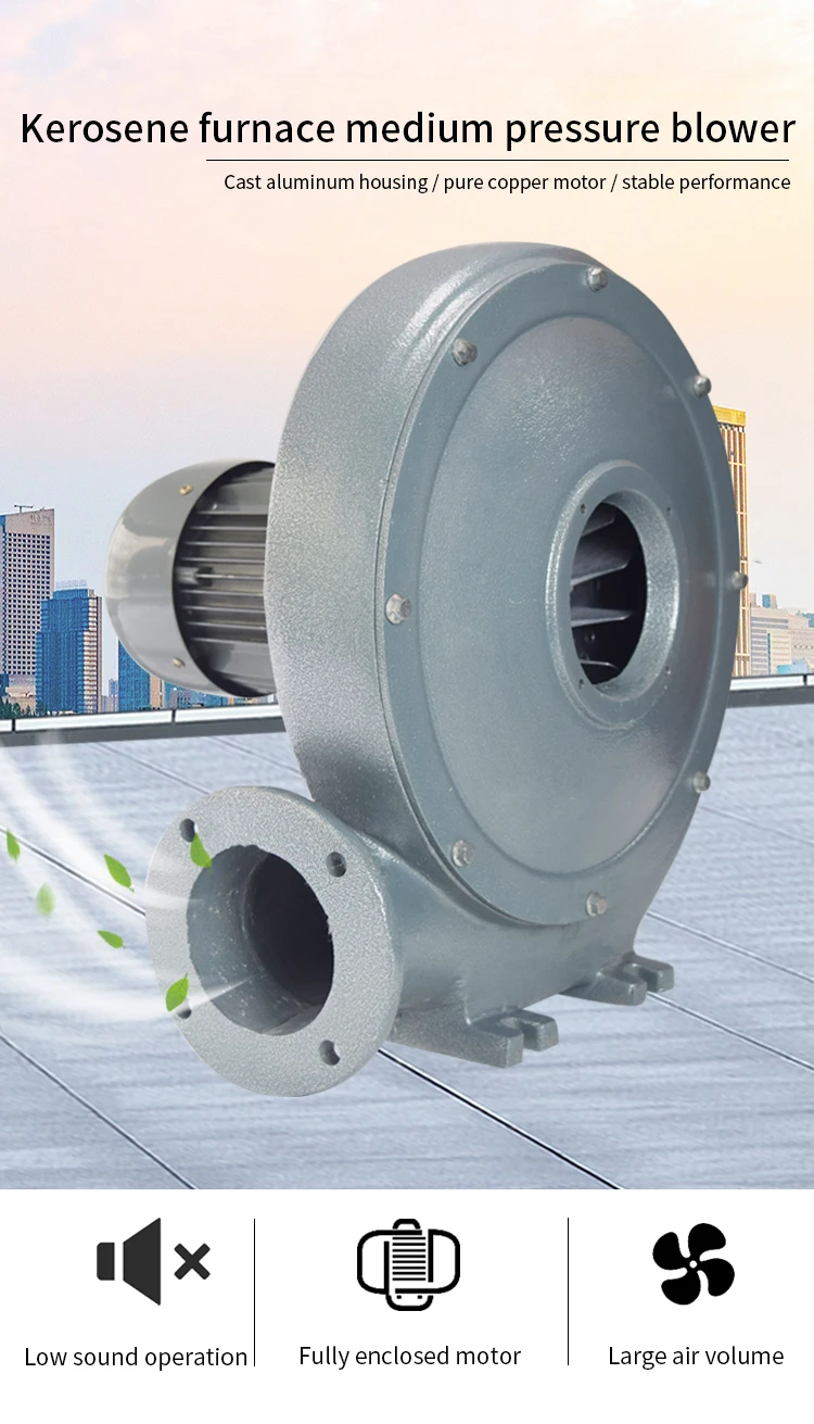 Medium Pressure Blower Cooling And Combustion Supporting Gas Filled ...