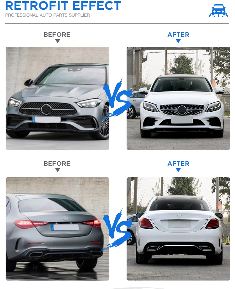 Front Bumper Lining Outer Bracket For Benz C Class W206 2018 206 ...