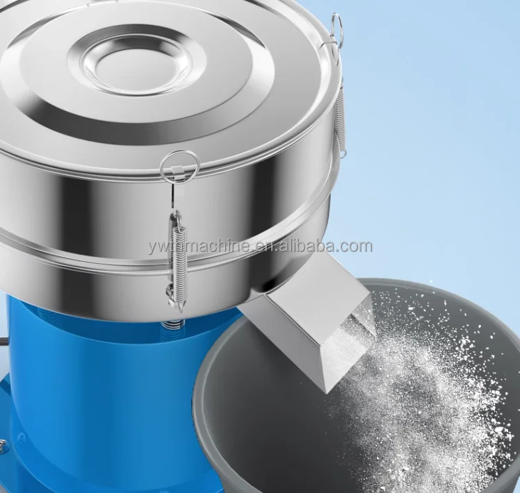 Flour Powder Spraying Electric Screen Vibrating Screen Powder Machine ...