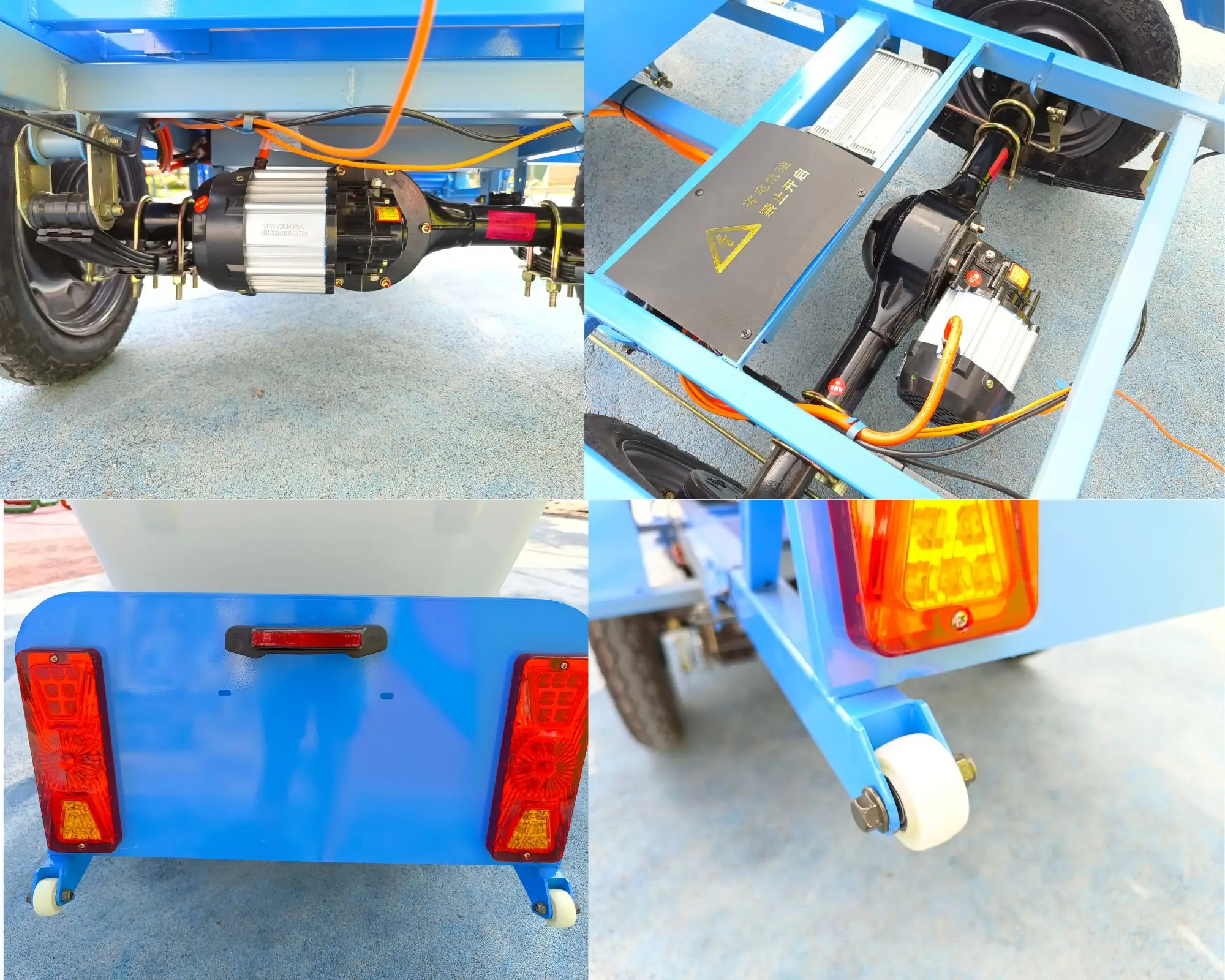 Sunsen Custom 60V Electric Sanitation Tricycle Long Endurance Open ...