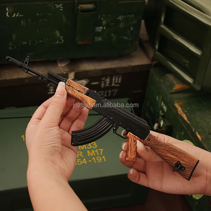 Mini AK47 Gun Model - Detachable Zinc Alloy Toy Rifle