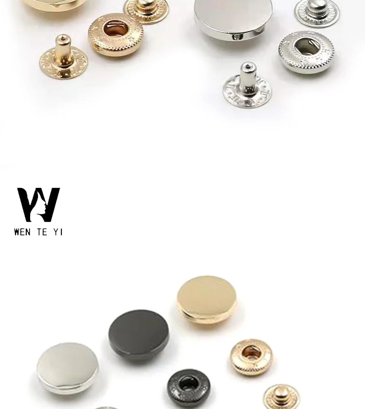 Factory Cost-effective Custom 831 Leather Jacket Buttons Metal Zinc ...