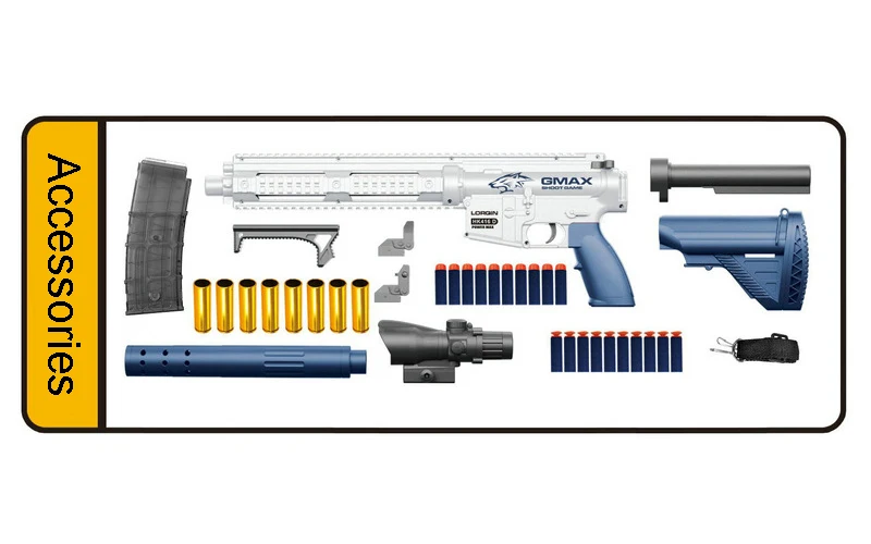 M416 Eva Soft Bullets Shooting Gun Toy With Manual Bullet Shell Ejection Simulation Cartridge ...