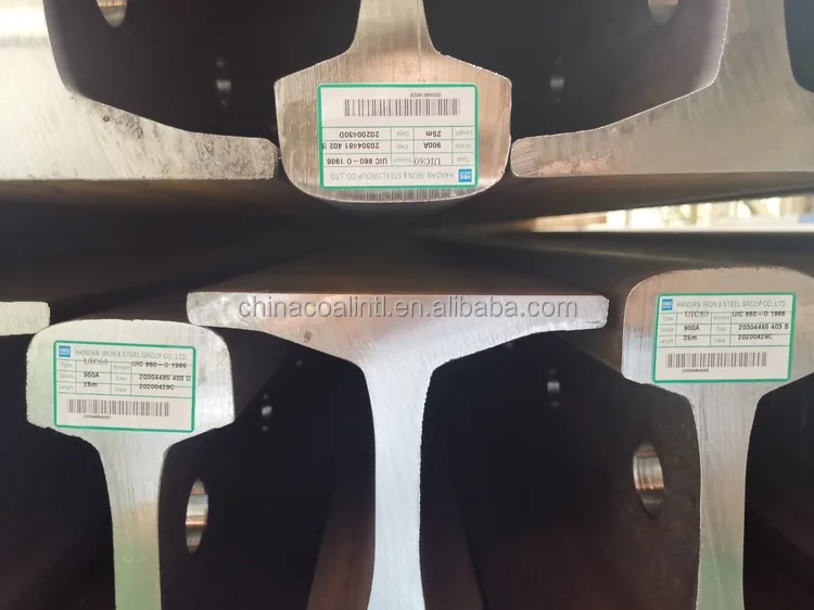 9kg/m Track Light Steel Rail Railroad Steel / Railway Steel Rail Uic60 ...