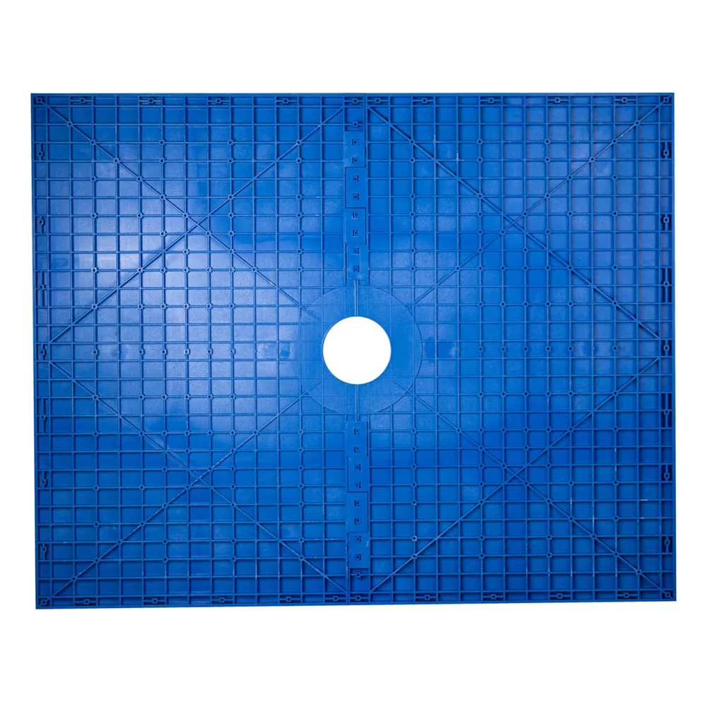 60x48in Shower Tray Pan Abs Material 2 Pieces Interlocked Watertight ...