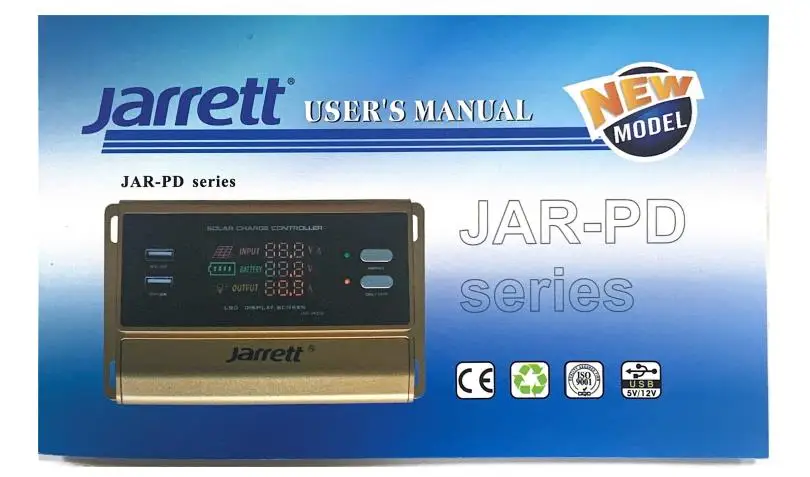 Jarrett 12V/24V PWM MPPT Solar Charge Controller with USB & LCD - 10A ...