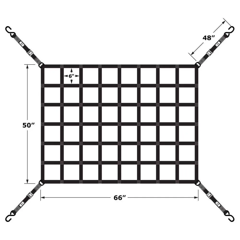 Custom Size Bungee Cargo Net - Heavy Duty Truck Control