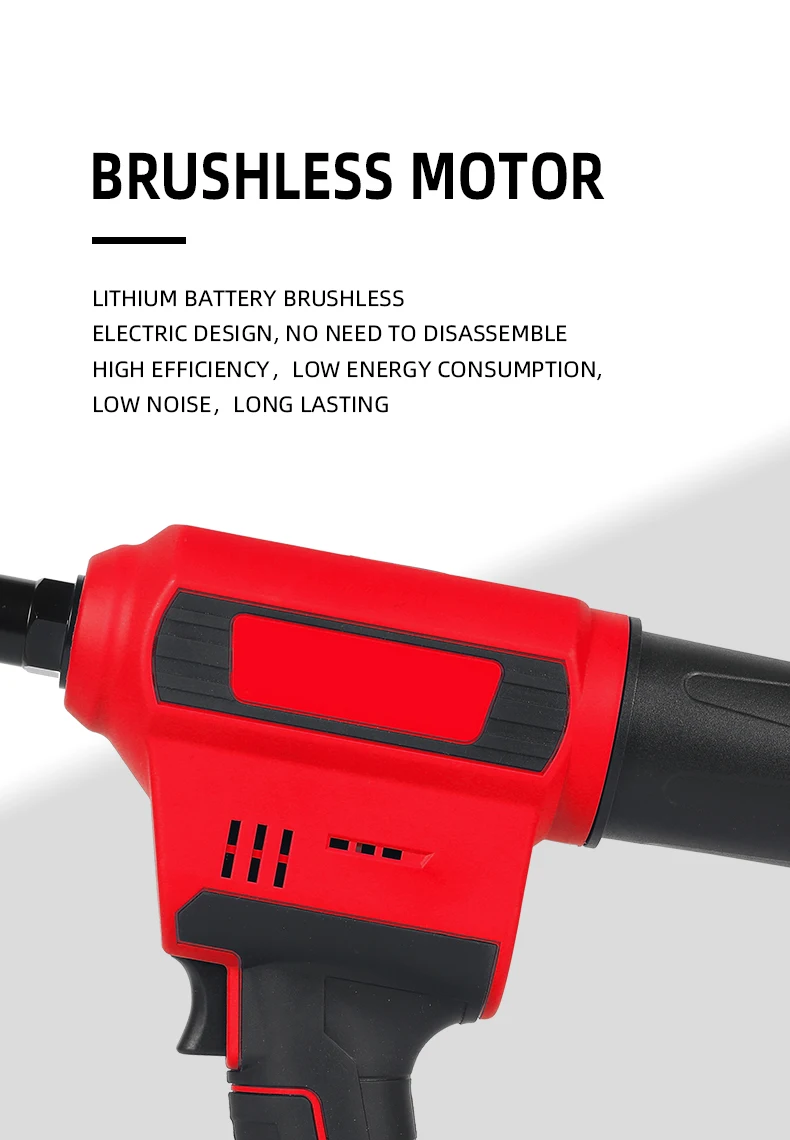 Industrial 2024 Pro Ring Groove Rivet Gun Rechargeable Lithium Battery ...