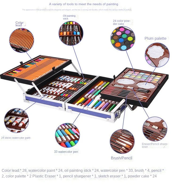 Drawing Art for Children's School Gift Supplies Diy 145 Pieces Drawing ...