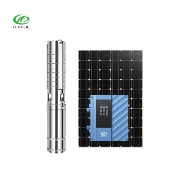 2hp Difful Factory 200 Meter Head Acdc Hybrid Solar Water Pump For Deep ...