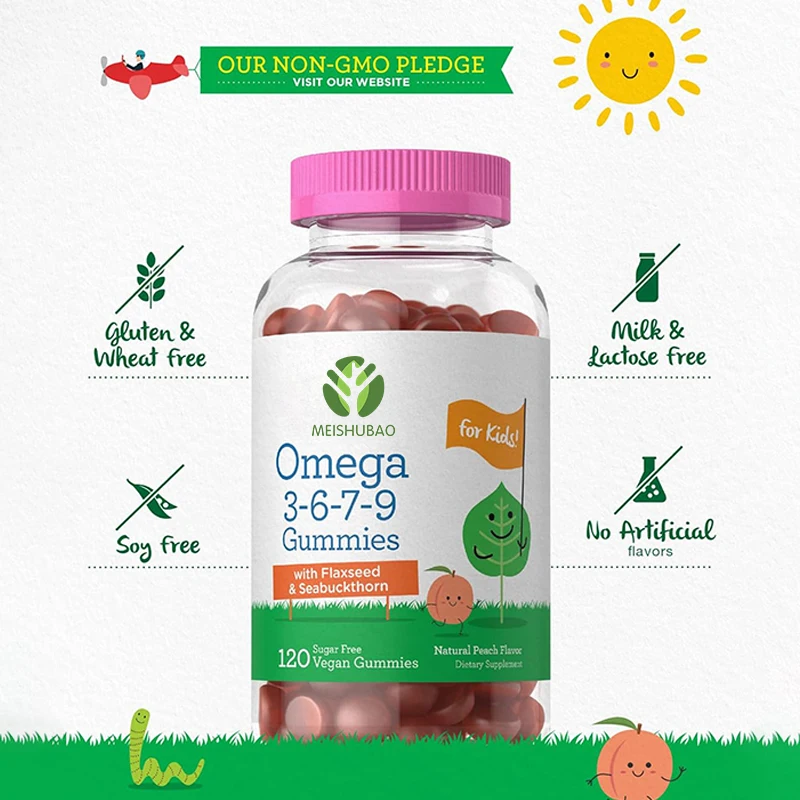 Food Supplements omega Gummy Vegan Algae omega 3 Gummies omega 3 6 9 ...