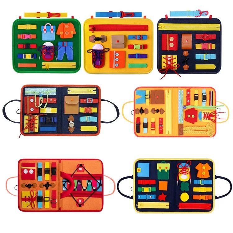 Educational Learning Children Toddlers Busy Book Felt Foldable Solar ...