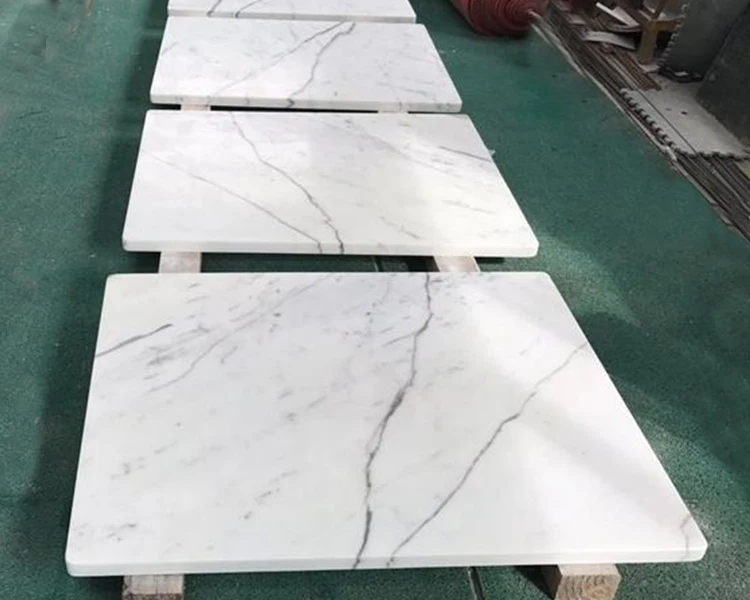 GOLDTOP Marmol Table Basse Marbre Blanc - White Statuario Marble ...