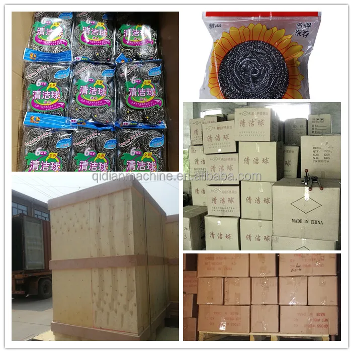 Factory Direct Sales Stainless Steel Ball Scourer Machine Mesh Scourer ...