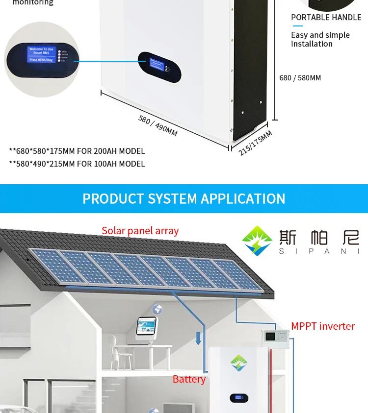 Wall Mounted Module Powerwall 48v 51.2v 3kw 12kw 120ah Lfp Litio ...
