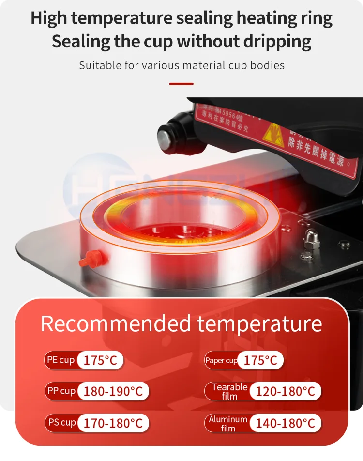 Hengzhi Bubble Tea Cup Sealer - High Speed & Easy Operation