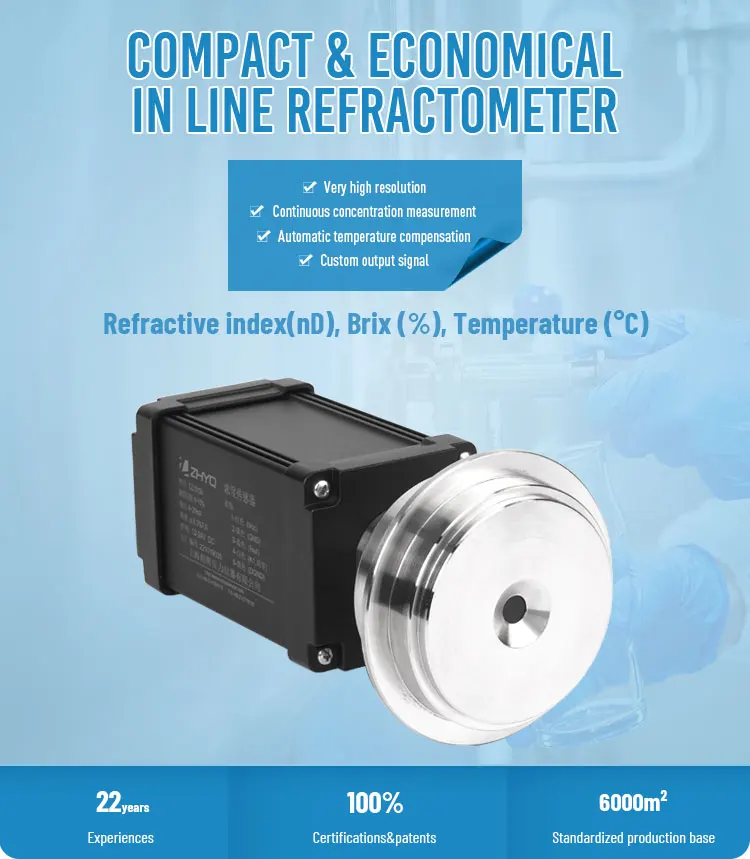 Zhyq Economical Inline Refractometer For Brix Analysis And Monitoring ...