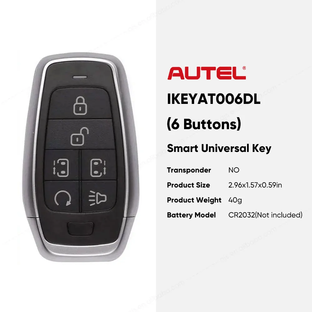 Autel IKEYAT006DL - Universal Smart Key with 6 Buttons