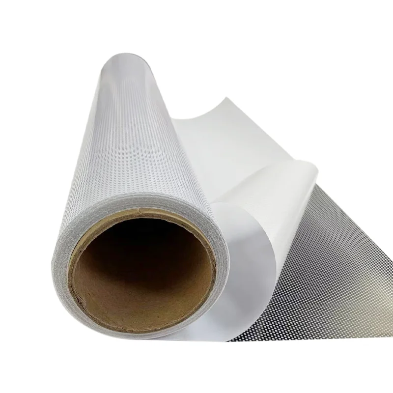 New Printable Perforated Window Sticker Glass Film Decorative One Way ...