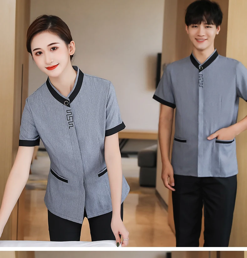 Alibaba.com: Embroidery Logo Hotel Uniform Suits, Male Cleaner Tunic ...