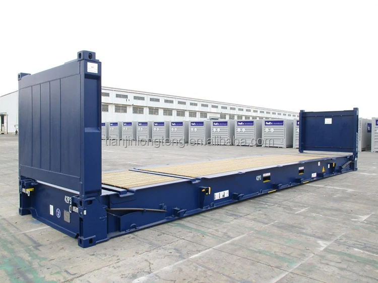 Collapsible End Heavy Duty 40' Flatrack Container for Sale