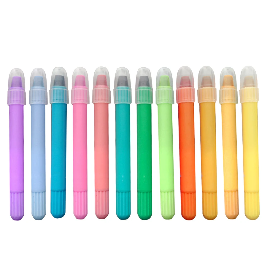 No Bleeding Smooth Writing Custom Logo 12 Colors Gel Highlighters With ...