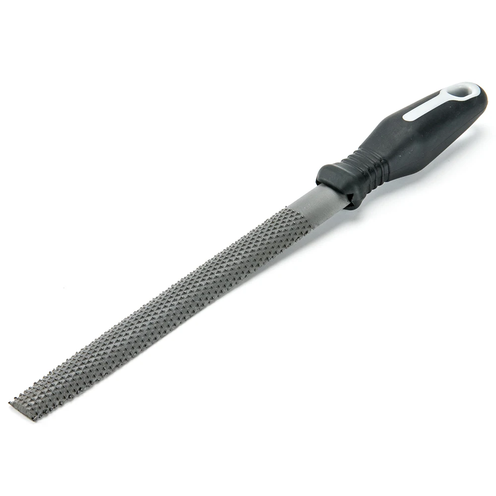 200mm Carbon Steel Plastic Handle Woodworking Craft Metal Filing Half ...