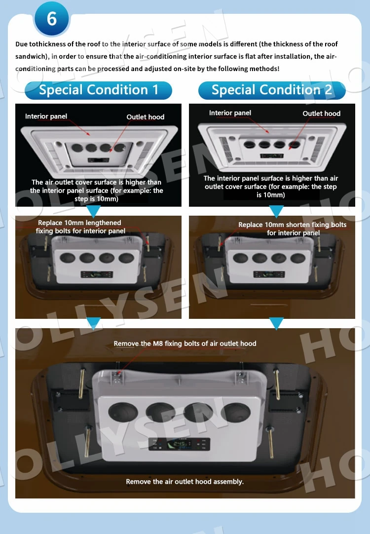 Caravan Truck 24v 12v Roof Top Rv Parking Rooftop Air Conditioner 12 ...