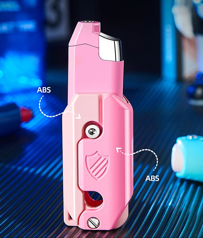 2024 Hot Sale Fancy Carrot Knife Gas Inflatable Red Flame Smoking Cigarette Windproof Inflatable ...