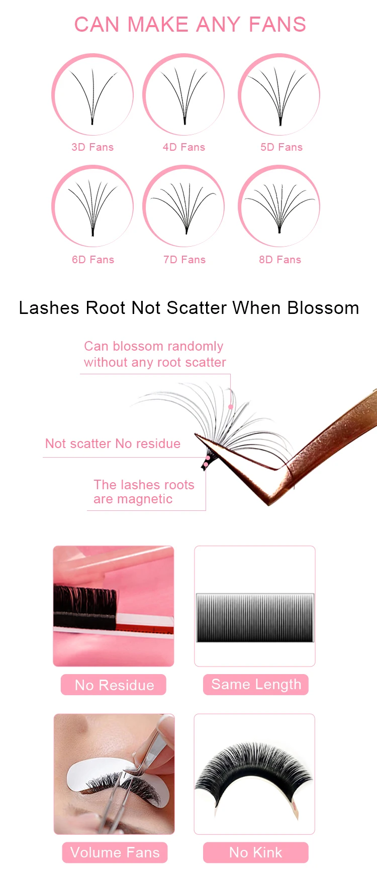 Easy Fanning Eyelashes Silk Mega Volume Lash Rapid Blooming Easy Fast ...