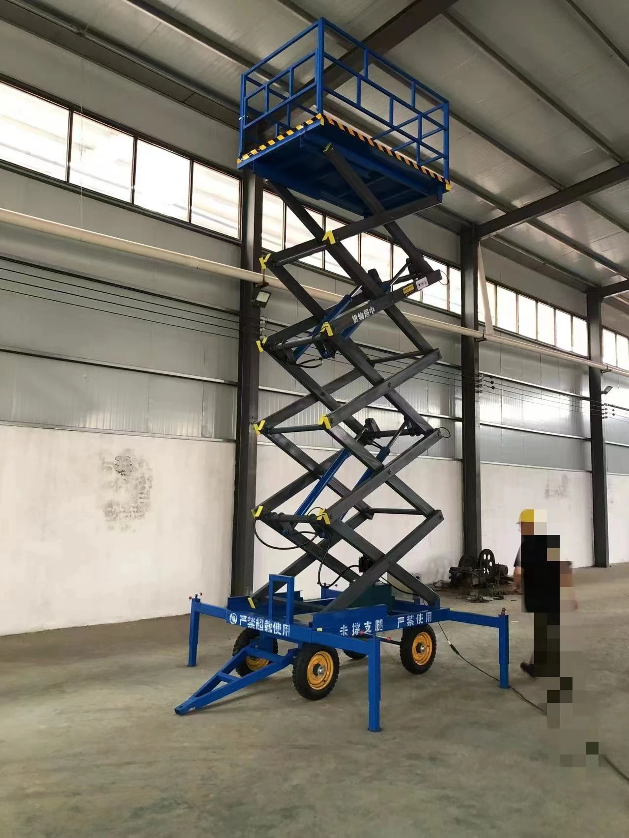 High Efficient Portable Scissor Platform Lift 1100kg Portable Scissor ...