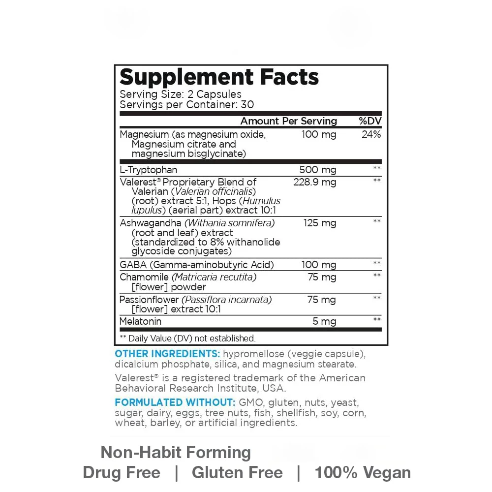 Melatonin Capsules Sleep Supplement Developed To Support For Longer ...