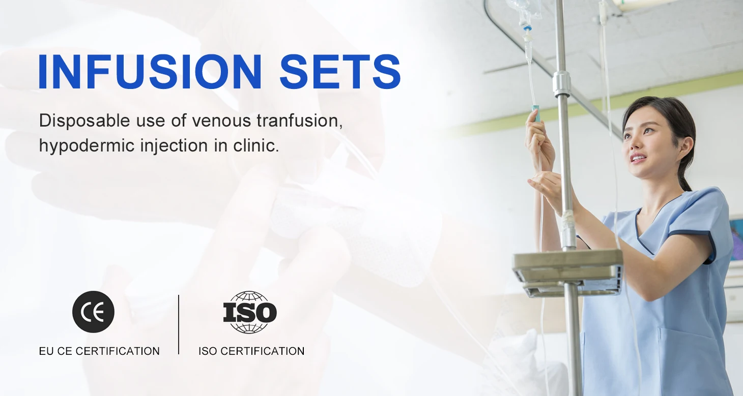 Medical Disposable IV Infusion Giving Fluid Drip Set Sterile IV ...