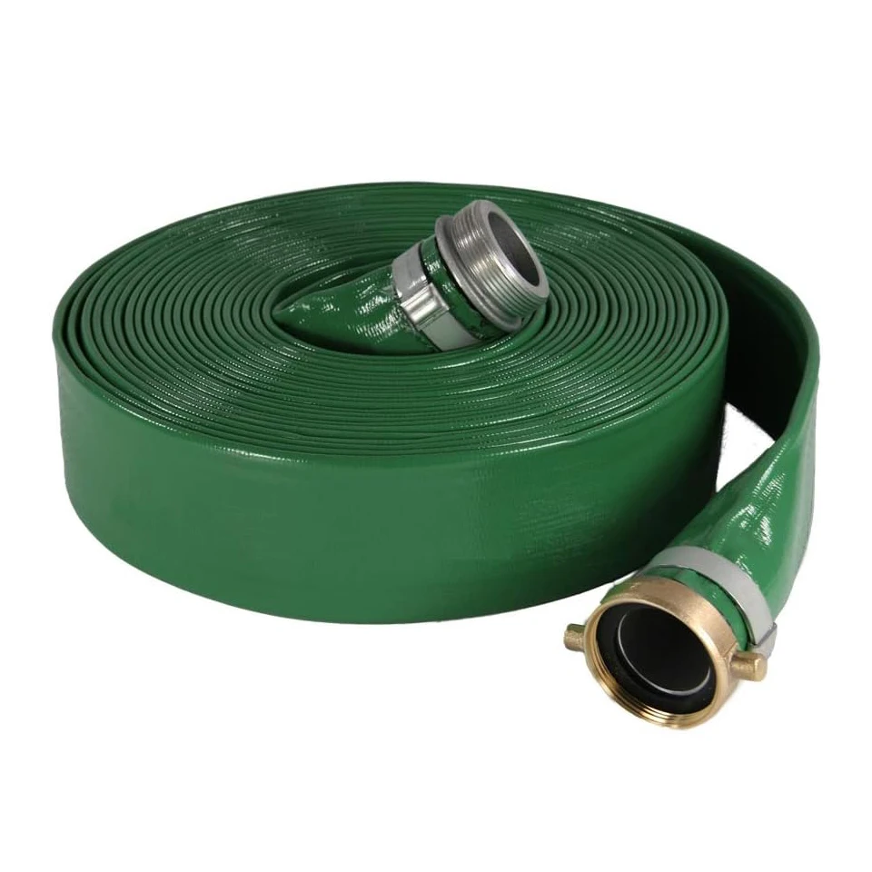 2 Inch 50ft Pvc Lay Flat Hose Pipe 6 Bar Flexible Layflat Water ...