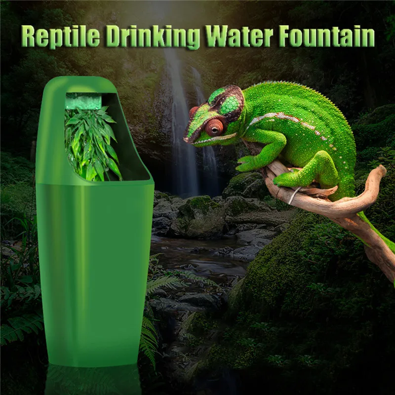 ABS Automatic Reptile Water Drinking Filter Feeding Tools