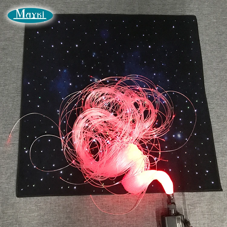 Rechargeable Motion Sensing Fiber Optic Star Carpet for Sensory Room