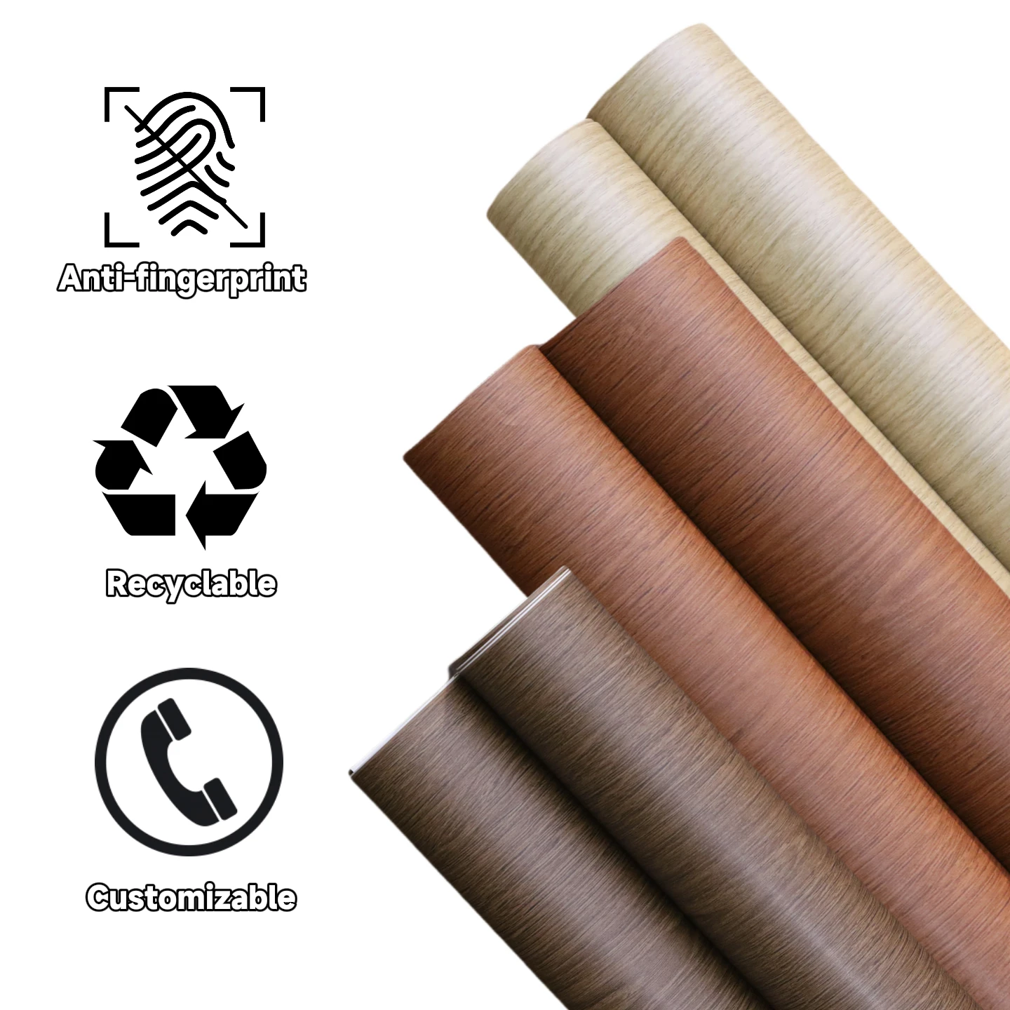 New Color Super Matt Wooden Texture Door Lamination Film Laminating ...