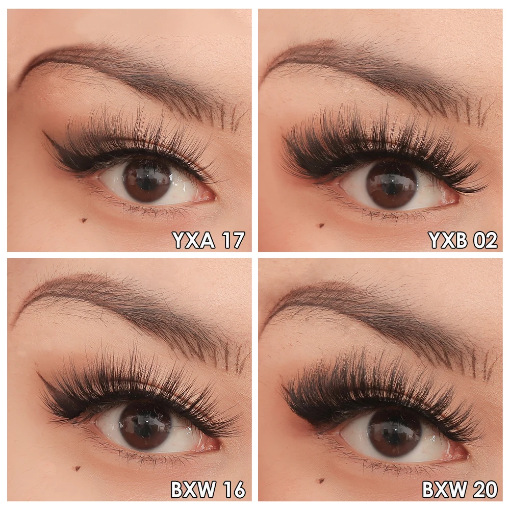 Worldbeauty 15-20mm Faux Mink Eye Lash 3d False Faux Cils Fake Fluffy ...
