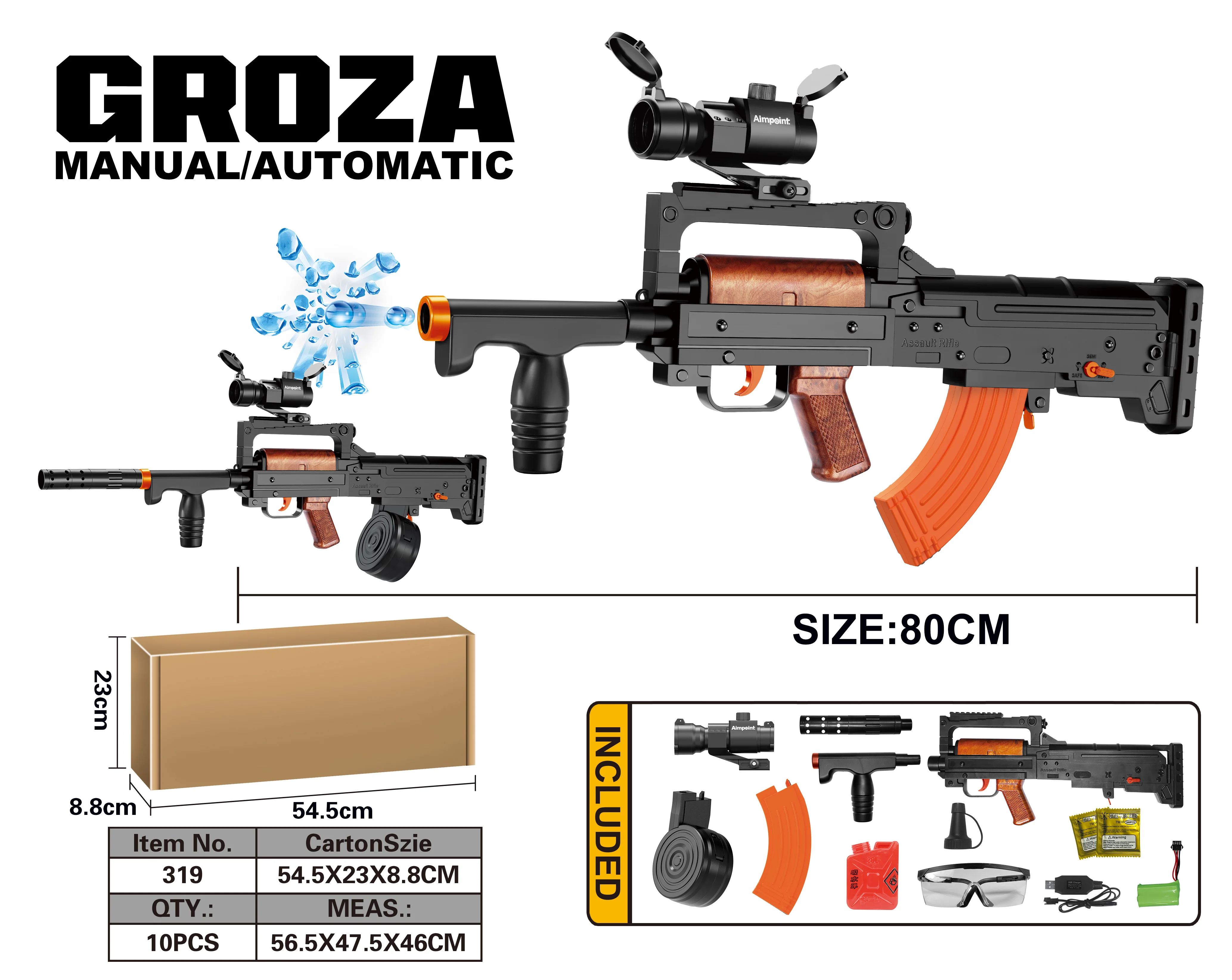Aug M416 Toys Guns Electric Water Gel Gun Gel Ball Launcher Toy Gun ...
