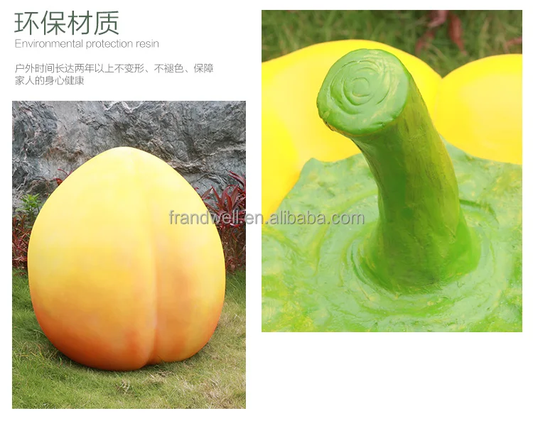 Customize Garden Decoration Fiberglass Vegetables Fruit Statues Giant ...