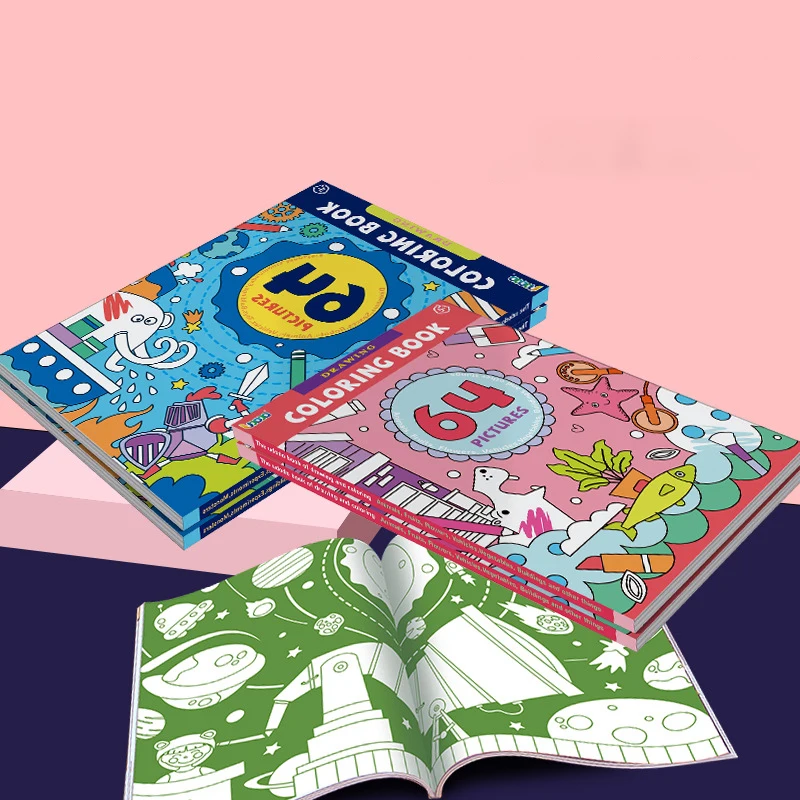 Basic Picture Book Children's Coloring Book Printing Colouring Book for ...