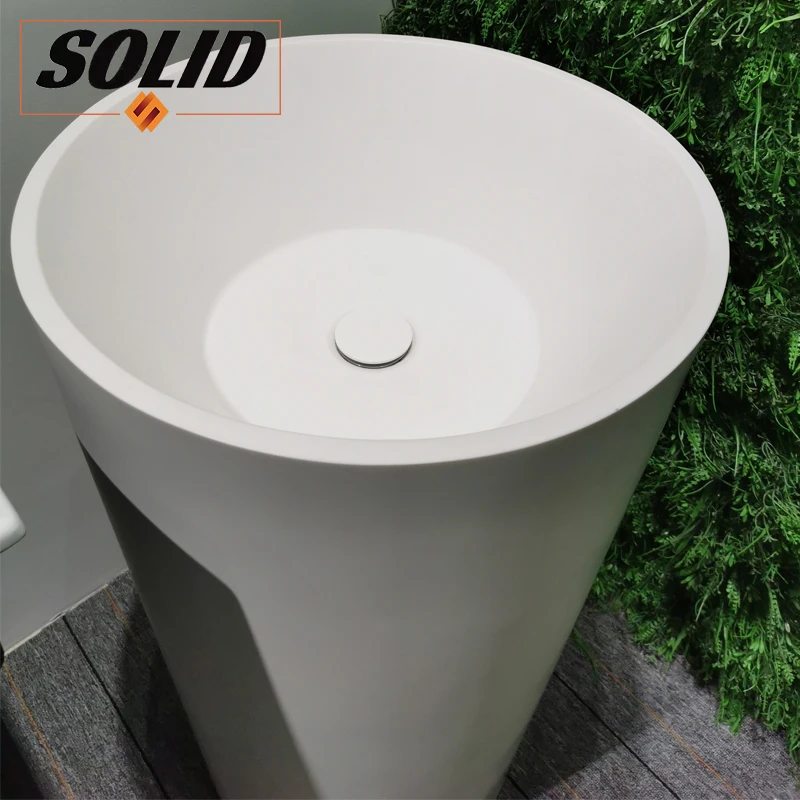 Artificial Stone Wash Basin Hotel Countertop Sink Bathroom Modern Sink ...