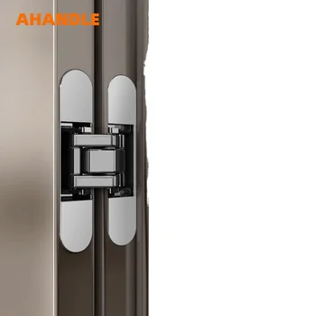 Ahandle Modern Design Invisible Concealed Hinges Frameless Veneered ...