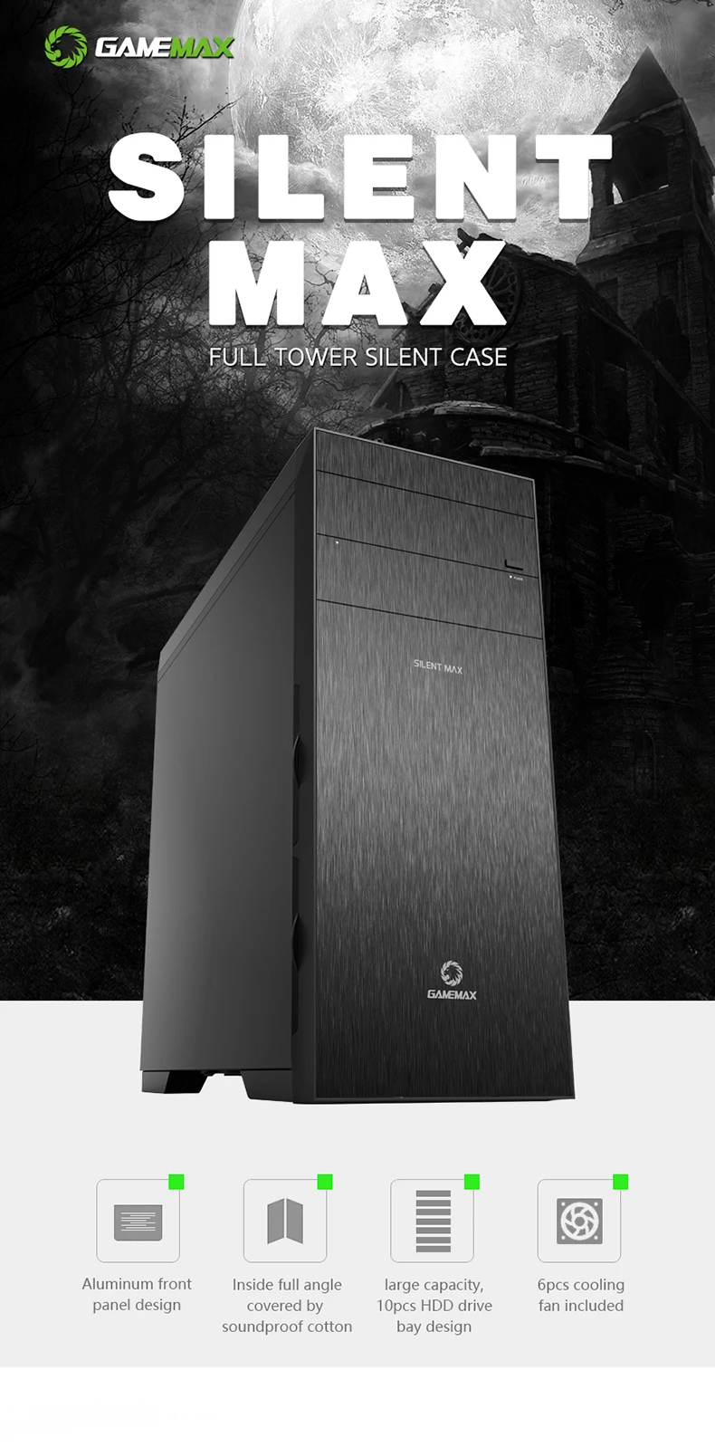 GAMEMAX Custom PC Cabinet - Full Tower Gaming Case